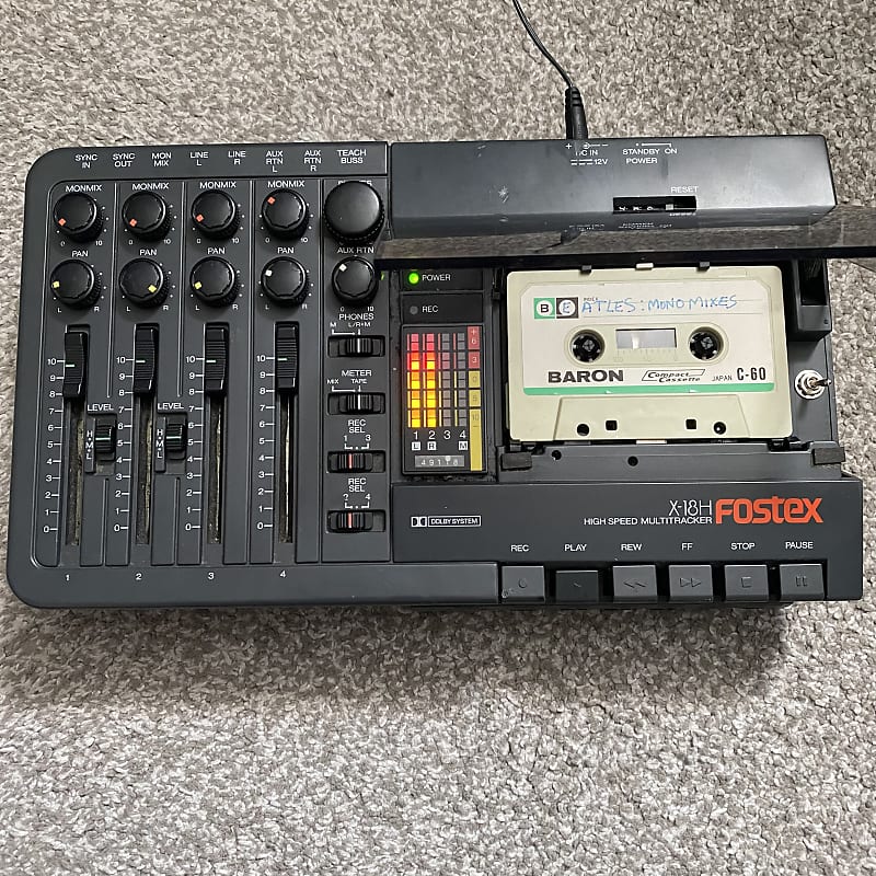 [Rare] FOSTEX X-18H Multitracker Analog 4 Track Cassette | Reverb