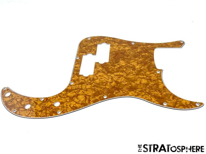 *NEW Gold Pearloid PICKGUARD for Fender Standard Precision P | Reverb