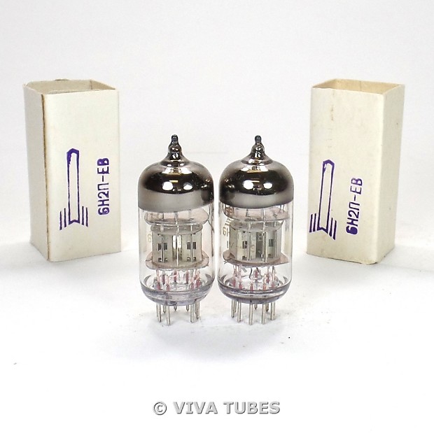 NOS NIB Matched Trio Voskhod Rocket 6N2P-EV / EB SILVER | Reverb