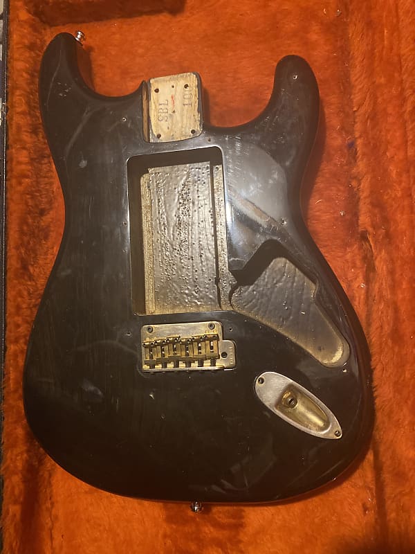 Fernandes FST-100 1990’s Strat BODY BLACK | Reverb