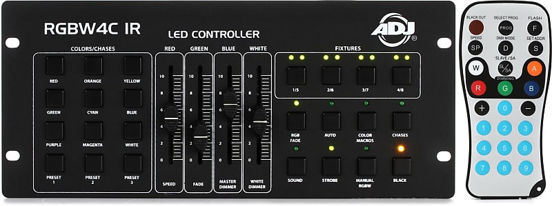 ADJ RGBW4C IR 32-Ch DMX Lighting Controller Bundle with ADJ | Reverb