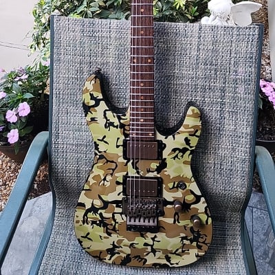 Rare Schecter C1-FR Camo 2009, LIMITED RUN | Reverb