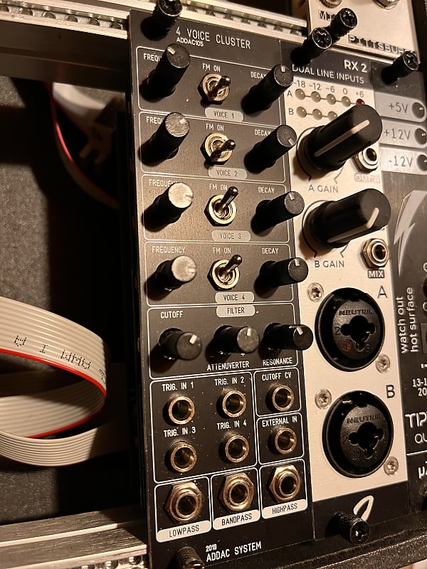 ADDAC System Four Voice Cluster Eurorack Module FM 2023 Black | Reverb