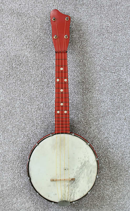 Vintage Maxitone U King Metal Pot Banjo Uke Ukulele W / F | Reverb