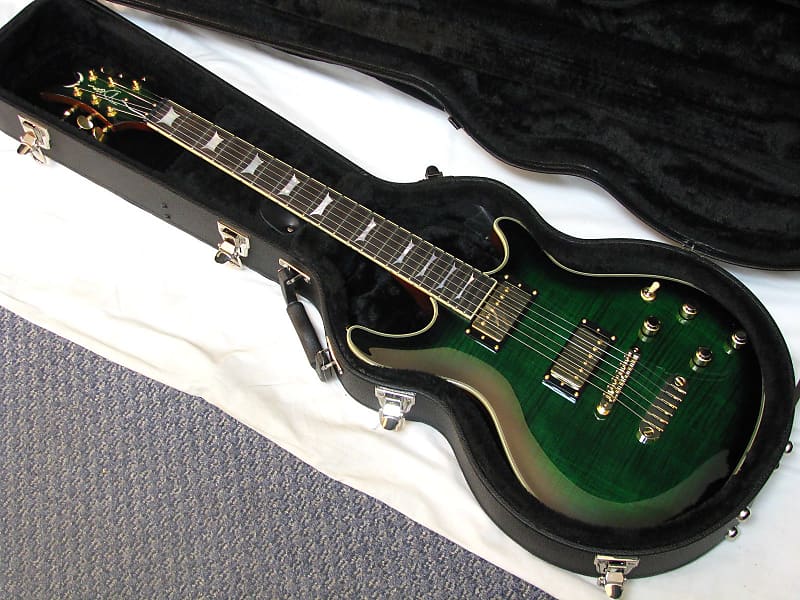 Dean Custom Run #15 Icon Flame Maple electric guitar Trans | Reverb