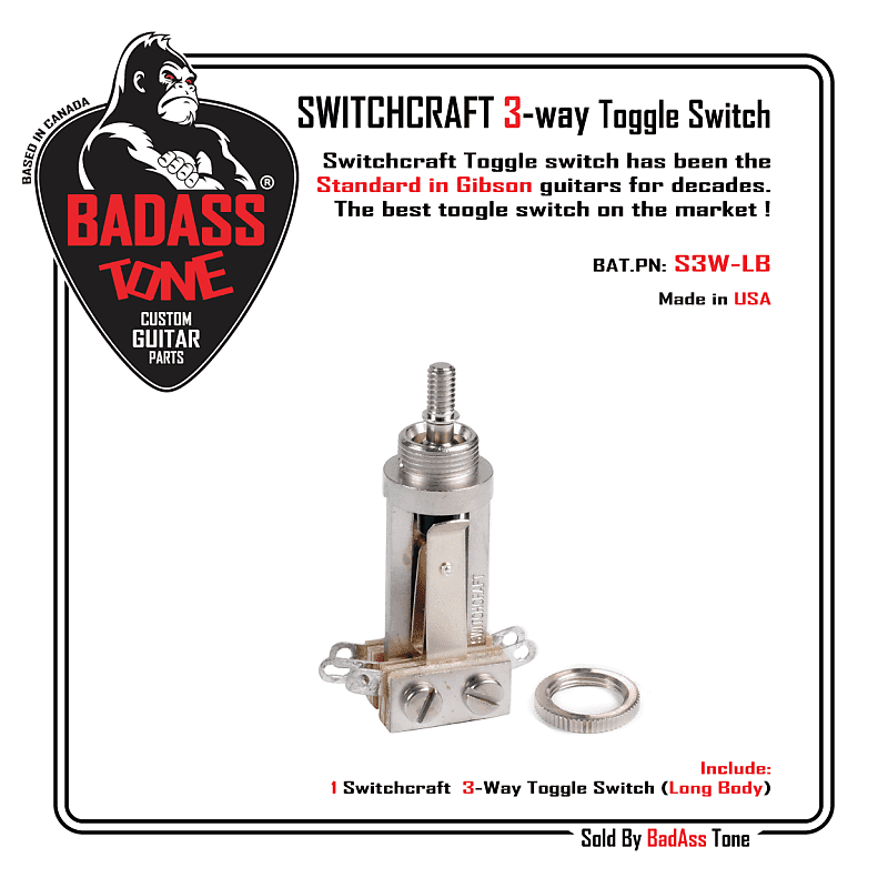 Switchcraft 3-Way Toggle Long body | Reverb