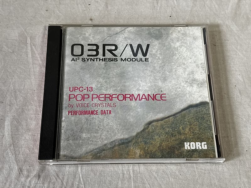 KORG 03R/W PERFORMANCE DATA UPC-13 POP PERFORMANCE w/ case | Reverb