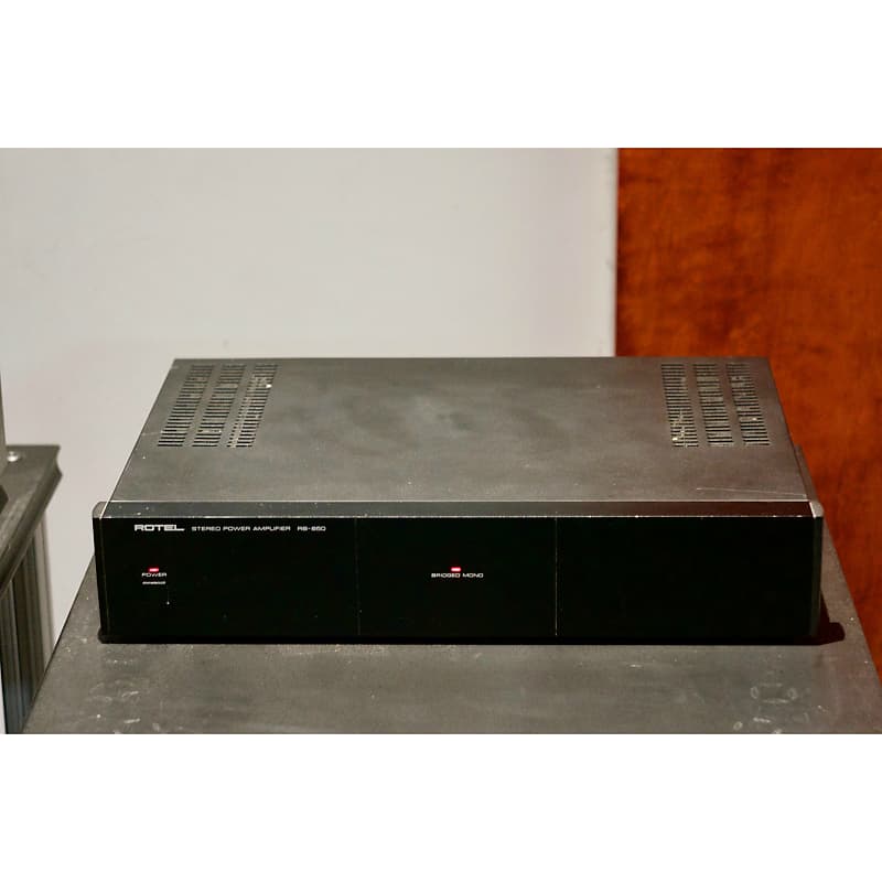 Rotel RB-850 Dual Mono Stereo Amplifier - Bridgeable Black | Reverb