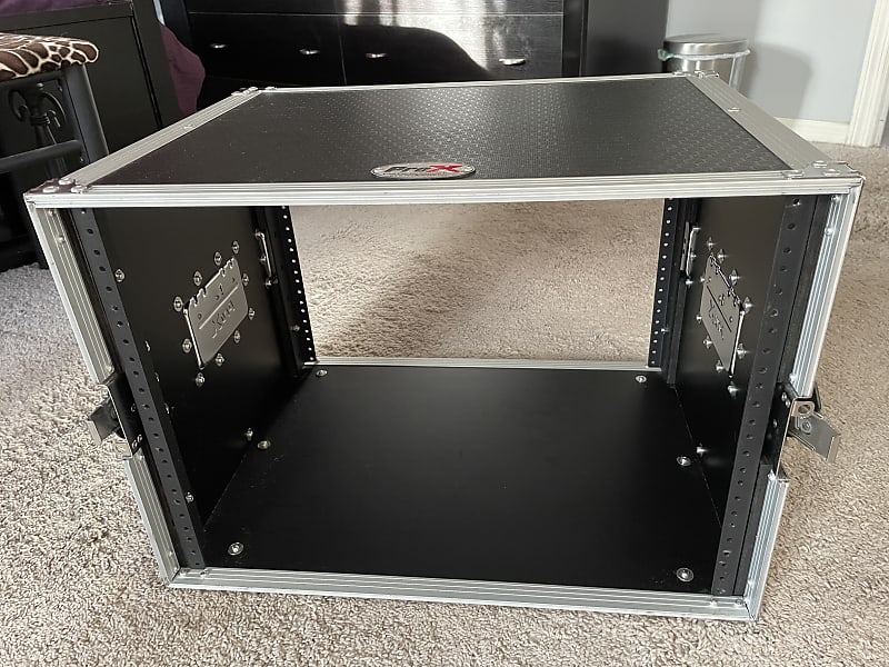 ProX X-8UE 8U Deluxe Effects Rack Case 14" Deep Rail to Rail | Reverb