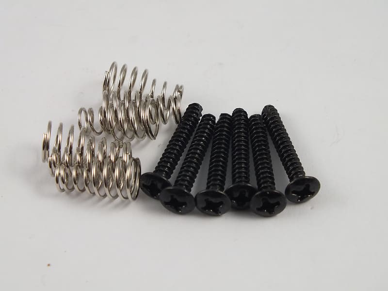 6 Black Countersunk Pickup Height Adjustment Screws & | Reverb UK