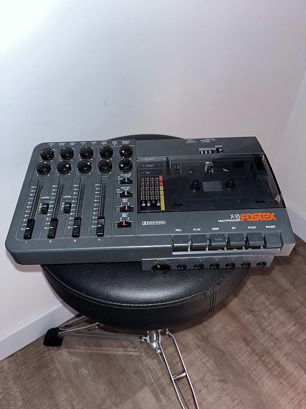 Fostex X-18 MultiTracker 4 Track Cassette with Power Supply | Reverb