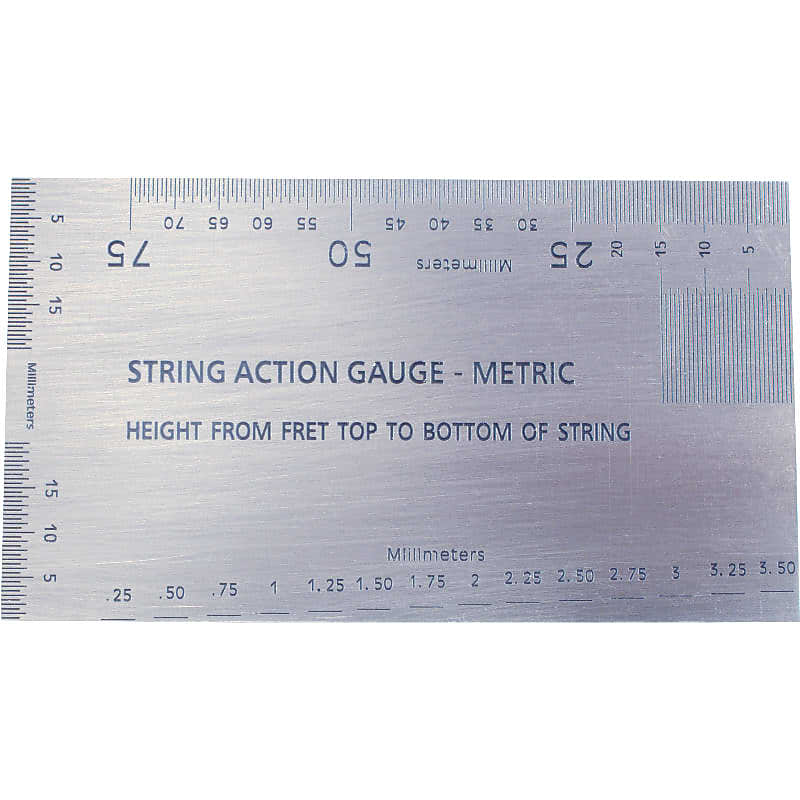 String Action Gauge - Measurement Tool, Type: Metric | Reverb
