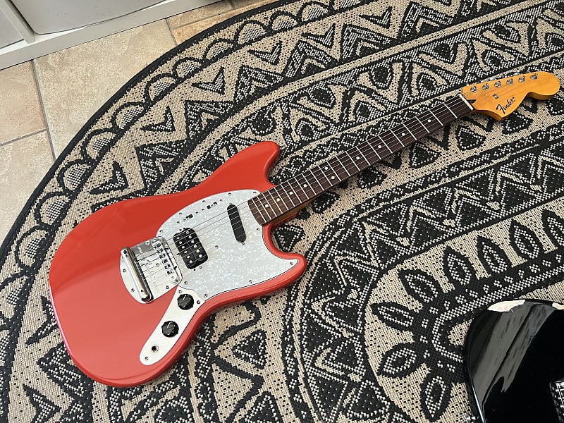Fender (squier) Mustang Oranj Stang Kurt Cobain replica | Reverb
