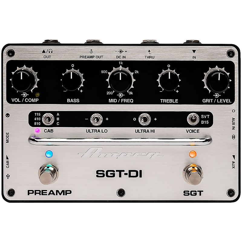 NEW!!! Ampeg SGT-DI Bass Preamp Pedal and DI | Reverb