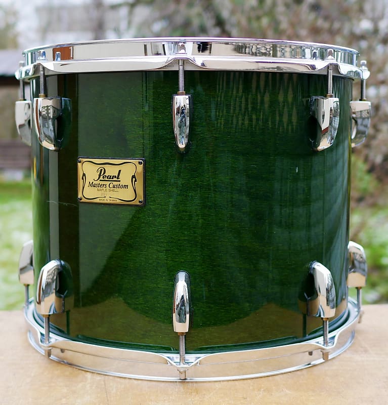 Pearl Masters Custom MMX Tom 14" x 11" Emerald Green EXC Rare | Reverb