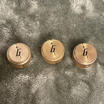 1970s Gretsch G Arrow Knobs Gold Original Set of 3 | Reverb Australia