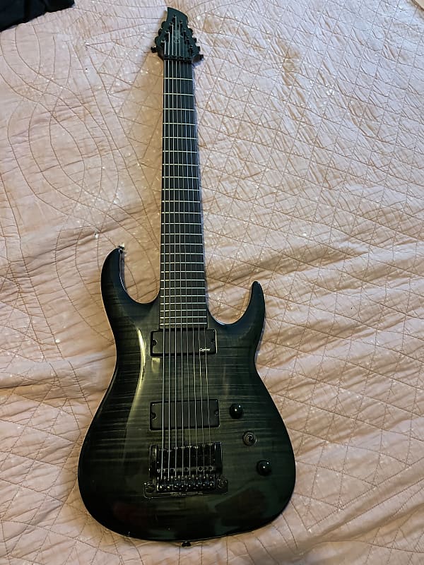 Agile Interceptor Pro 828 Flame Black 8 string guitar | Reverb