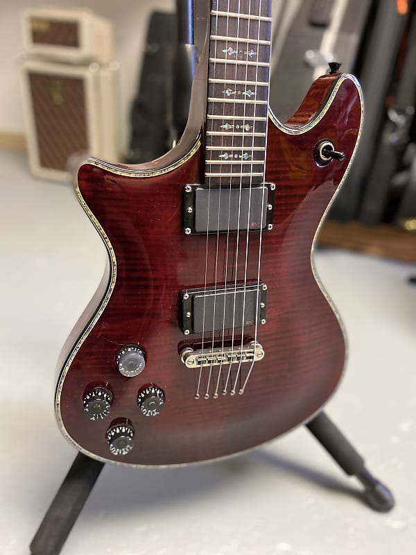 2009 Schecter Hellraiser Tempest left handed Black cherry | Reverb