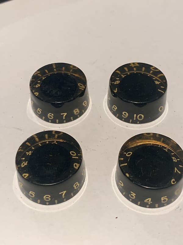 Gibson USA Barrel Speed Knobs 67-74 - Black Originals | Reverb UK