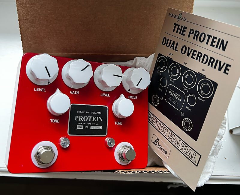 Protein Dual Overdrive V3 - B-STOCK Blem (Red) | Reverb
