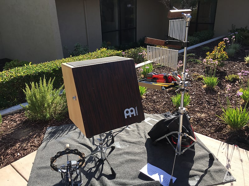 MEINL Cajon Trejon Ebony Wood with Case. | Reverb