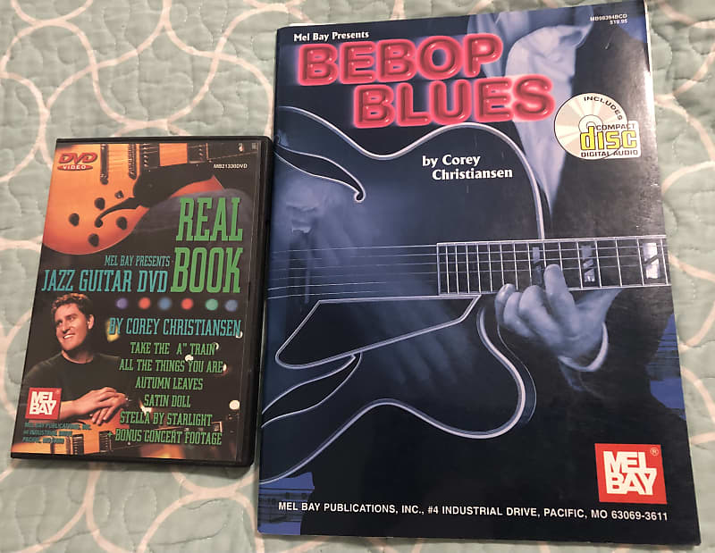 Real Book Jazz guitar DVD and Bebop Blues with cd tab | Reverb