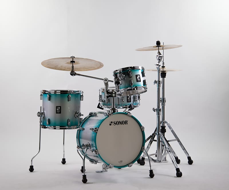 Sonor AQ2 Maple Safari Drum Set Shell Pack Aqua Silver Burst | Reverb Sonor AQ2 Maple Safari Drum Set Shell Pack Aqua Silver Burst | Reverb