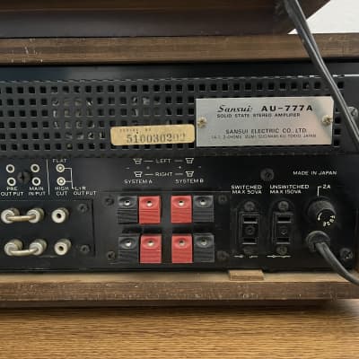 Sansui AU-777A Solid State Stereophonic Amplifier with TU-777 | Reverb