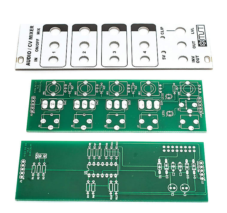 MST 4-Channel Audio / CV Mixer Eurorack PCB and Panel | Reverb UK MST 4-Channel Audio / CV Mixer Eurorack PCB and Panel | Reverb UK