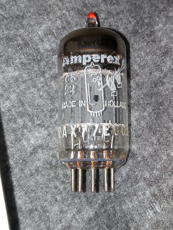 1 Rare medical red tip 1965 Amperex Holland Bugle Boy 12ax7 | Reverb