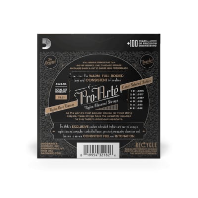 D'Addario EJ43 Pro-Arte Nylon Classical Guitar Strings, Light | Reverb