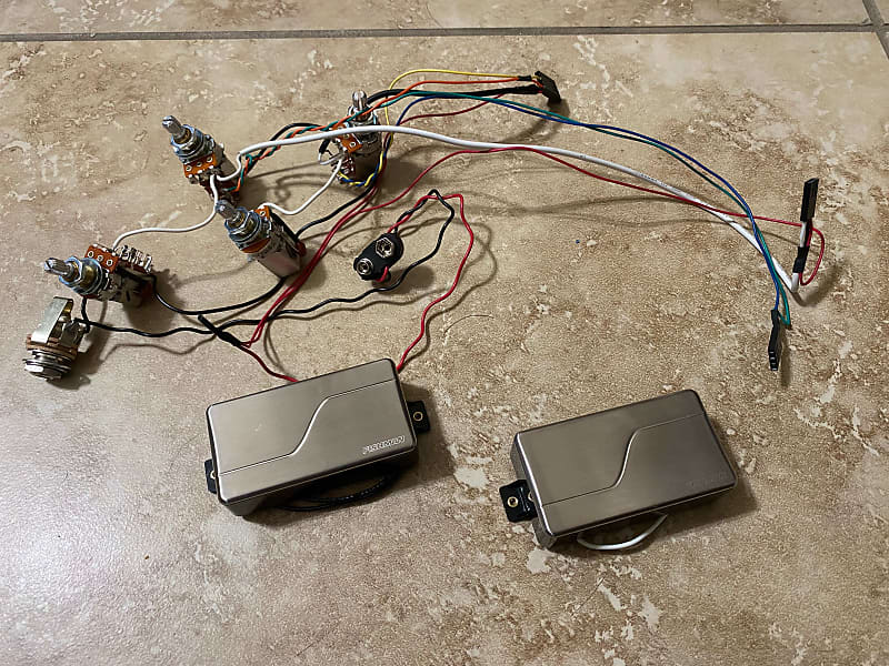 Fishman Fluence Modern 6 Pickup Set, Nickel, Pre-Wired | Reverb