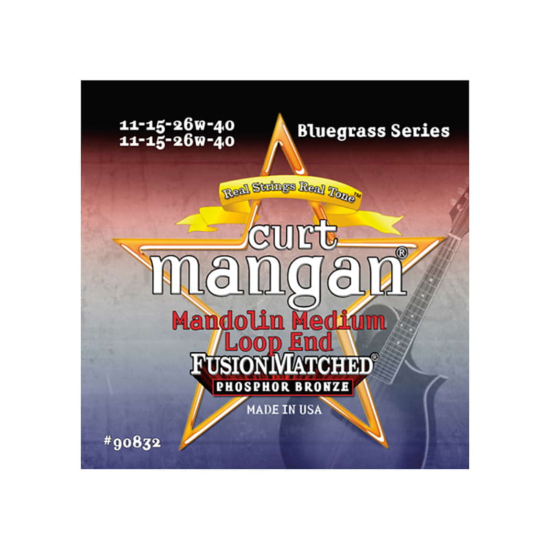 USED Curt Mangan Phosphor Bronze Mandolin Strings - Loop End | Reverb