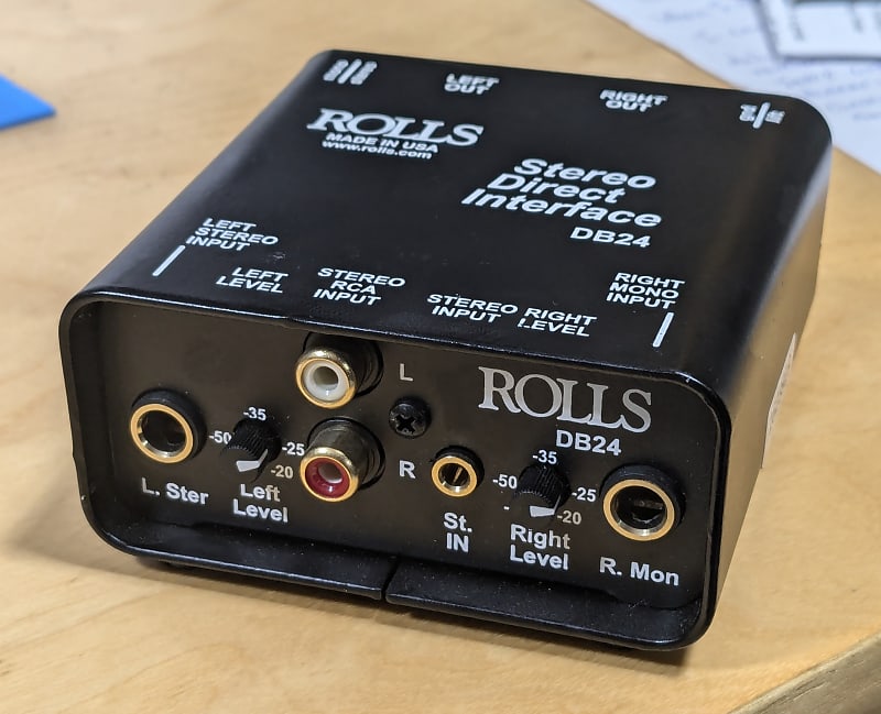 ROLLS DB24 Passive Stereo Direct Interface | Reverb