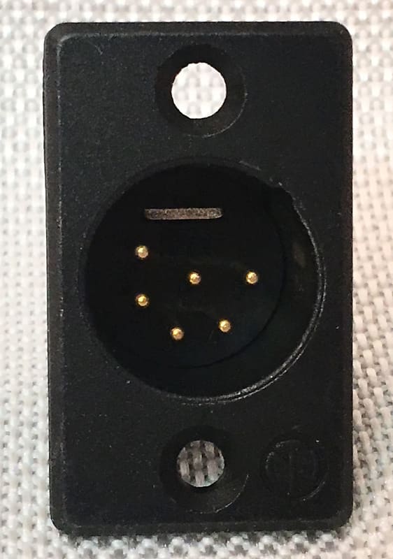 Neutrik NC6MP-B black XLR 6 pin male panel mount connector | Reverb