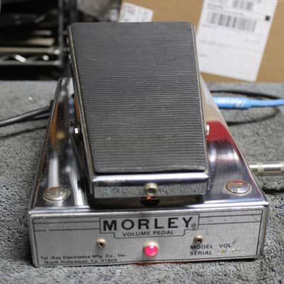Vintage 80s US made Tel-Ray MORLEY XVO Silver Volume Pedal | Reverb