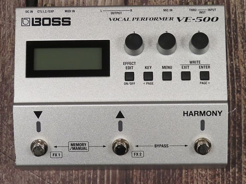 Boss VE-500 Vocal Performer Vocal Effects Processor | Reverb