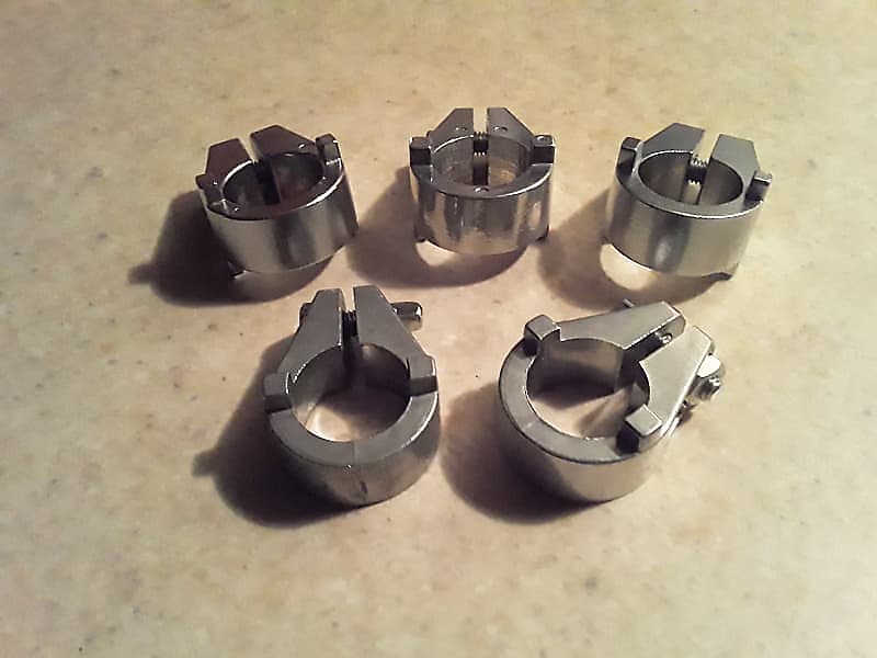 5 piece set of Yamaha 7/8" memory locks - (2 Tab & 4 Tab) - | Reverb