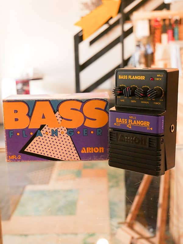 Arion Bass Flanger MFL-2 w/box, manual, and advert | Reverb