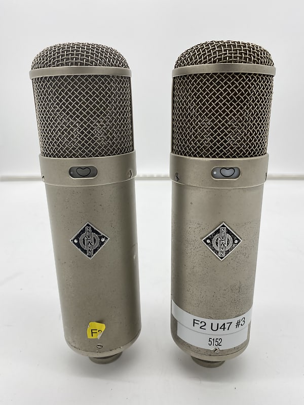 (2) Vintage Neumann U 47 Tube Microphones w/ K47 capsules, | Reverb