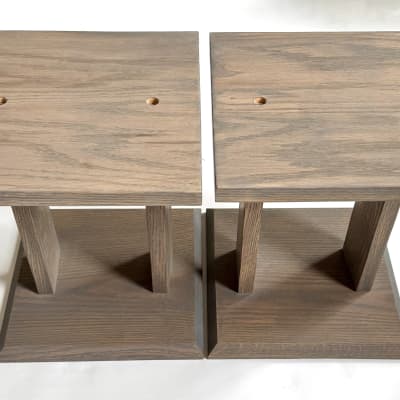 Studio Monitor Speaker Stands Custom Pair Wood Wooden Desktop | Reverb