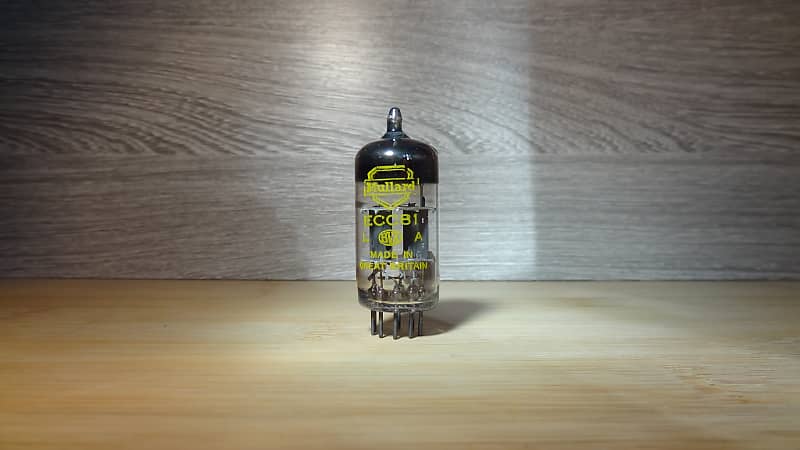 Rare NOS yellow print 1963 MULLARD Blackburn ecc81 12at7 | Reverb