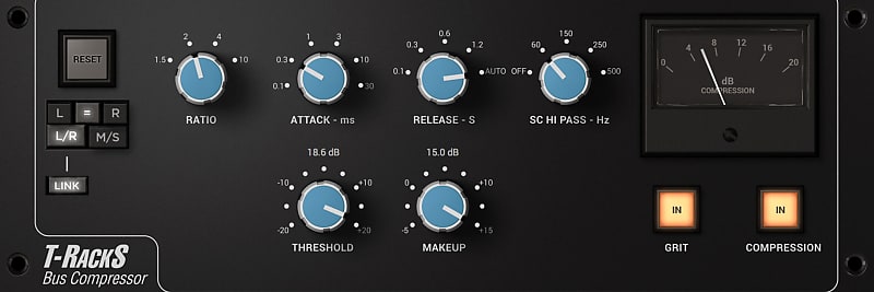 IK Multimedia T-RackS Bus Comp Mix Bus Compressor (Download) | Reverb