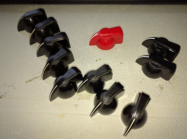 Fender chicken head knobs black - Hot Rod amp | Reverb