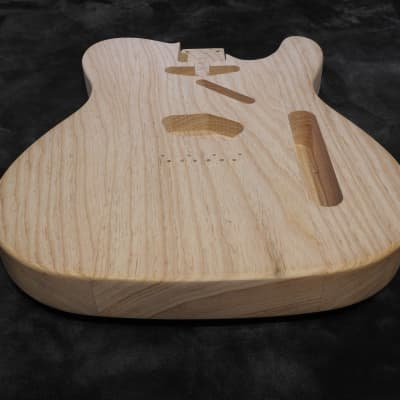 Unfinished 3 Piece Swamp Ash Telecaster body Standard Routes | Reverb