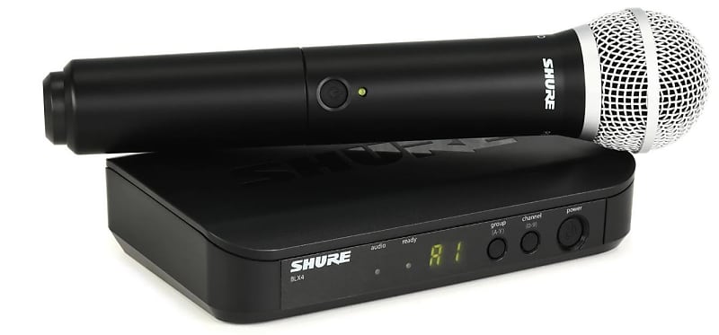 Shure BLX4 Wireless Receiver with PG58 Wireless Handheld | Reverb