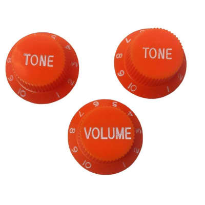 Stratocaster control knobs (metric size) - Black / Volume | Reverb UK