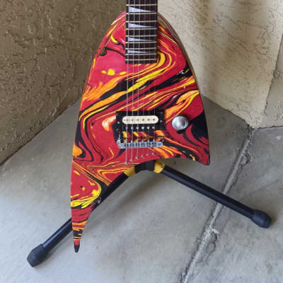 Jackson Randy Rhoads Roswell Flying V 2022 - Red swirl | Reverb