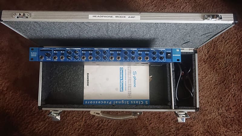 Samson S-PHONE 4 inputs Headphone Amp (In flightcase) | Reverb UK