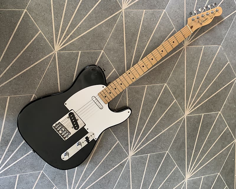 1986 Squier Japan Telecaster Factory Black Top Loader Guitar | Reverb